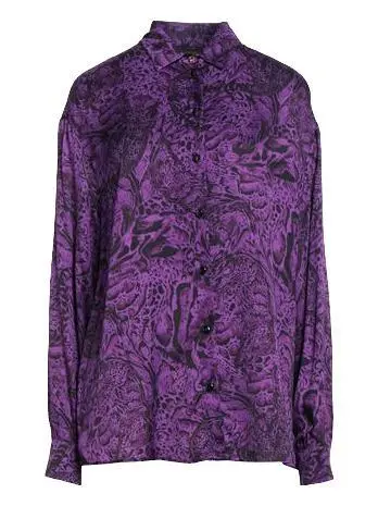Just Cavalli Tiger-print Shirt - Purple