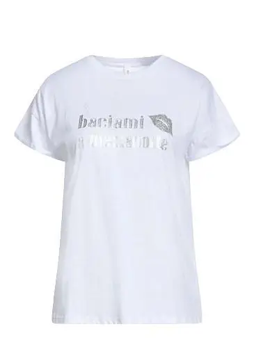 TENSIONE IN Cotton Jersey T-shirt With Appliqués - White