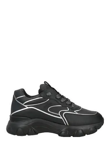 Hogan Leather Chunky Sneakers - Black
