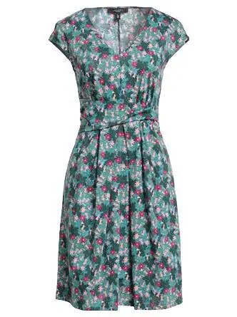 Max Mara Mini Cotton Floral-print Dress - Green