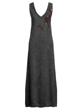 Brunello Cucinelli Mohair Wool Maxi Dress - Grey