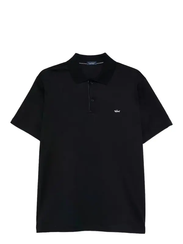Paul & Shark Logo-embroidery Polo Shirt - Black