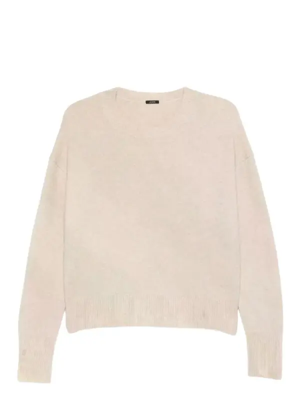 JOSEPH Round-neck Cashmere Sweater - Neutrals