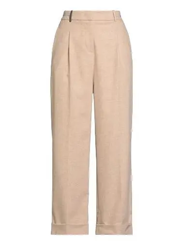 Peserico Straight-leg Flannel Pants - Beige