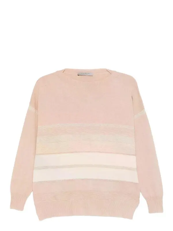 D.exterior Striped Sweater - Neutrals