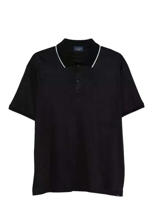 Paul & Shark Tipped-collar Polo Shirt - Black