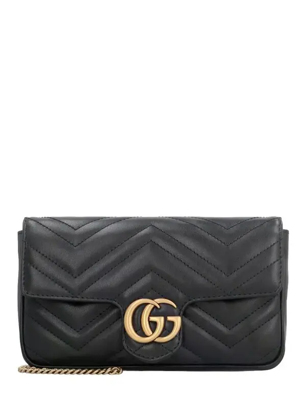 Gucci Mini Gg Marmont Crossbody Bag - Black