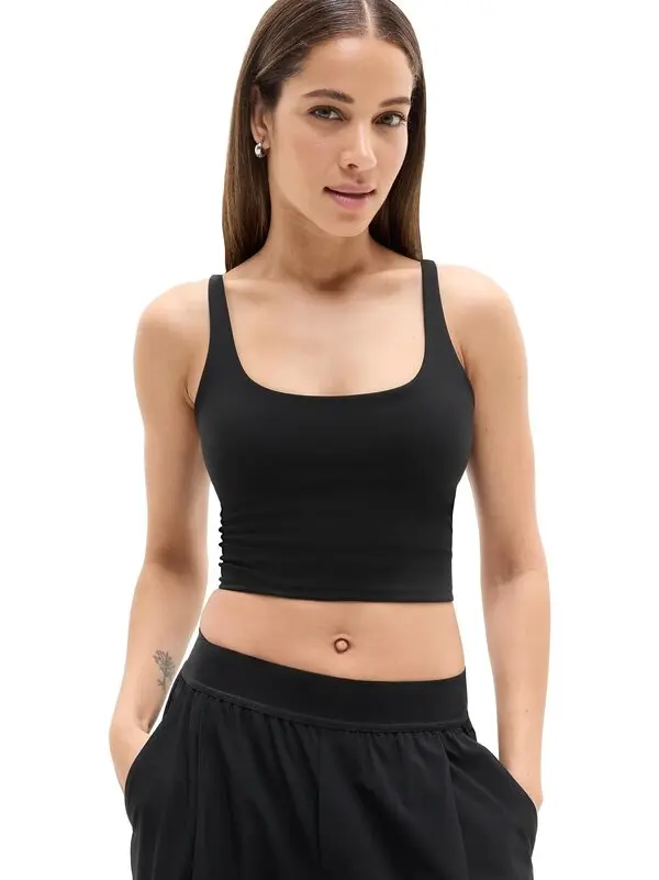 Athleta Bodymove Cropped Cami Tank - Black