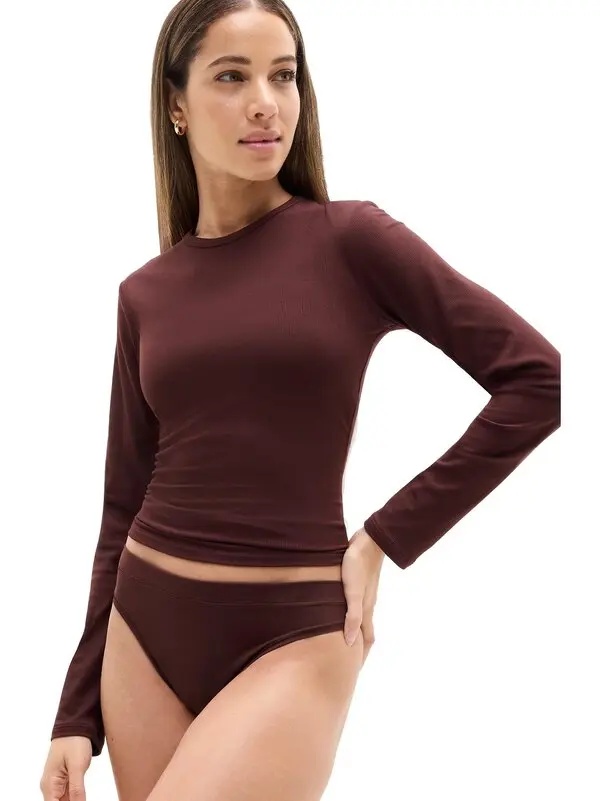 Athleta Bodymove Thong - Garnet