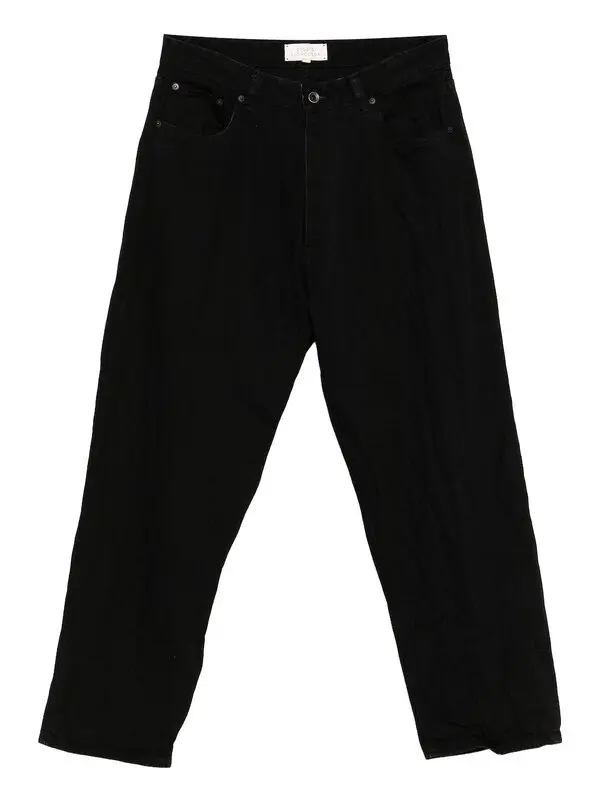 Studio Nicholson Seb Crinkle Denim Pants - Black