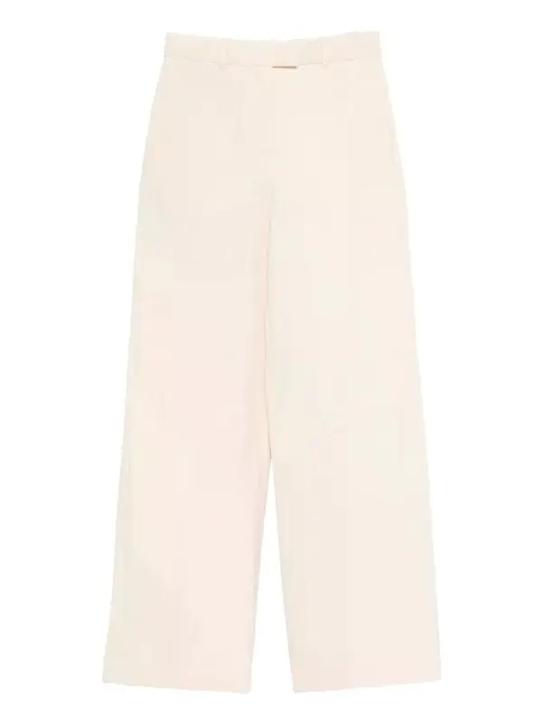 CIRCOLO 1901 High-waisted Wide-leg Trousers - Neutrals