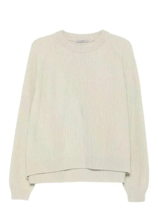 Dusan Ribbed Crew-neck Pullover - Neutrals