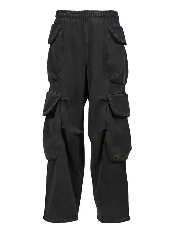 ENTIRE STUDIOS Cargo Straight-leg Trousers - Black