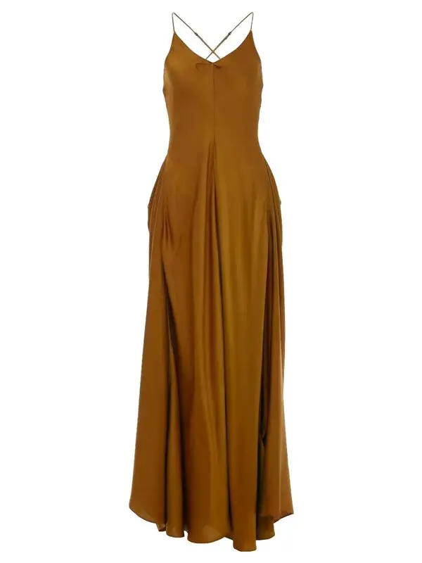 YANGKEHAN Cross-back Maxi Dress - Yellow