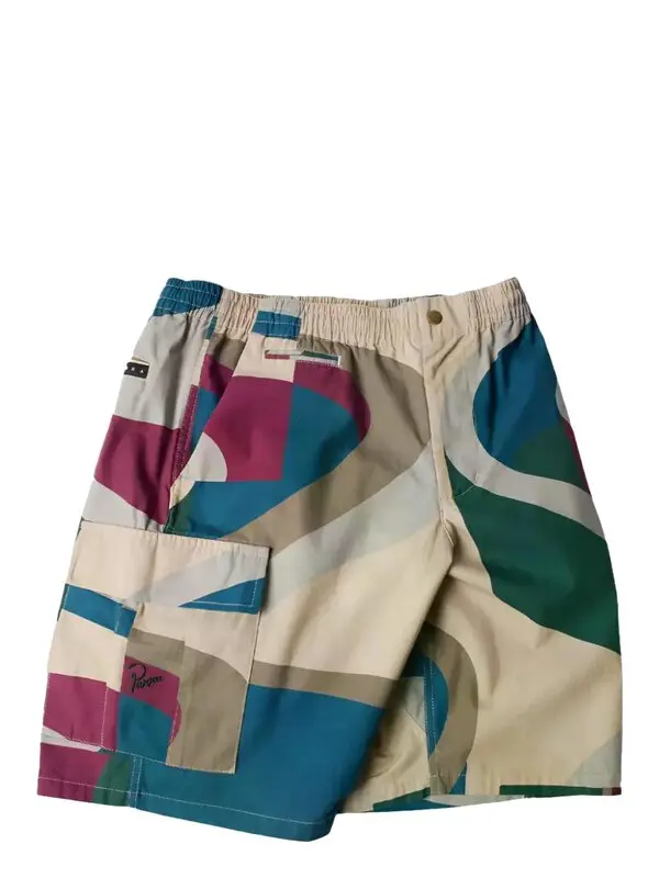 PARRA Abstract-print Cargo Shorts - Neutrals