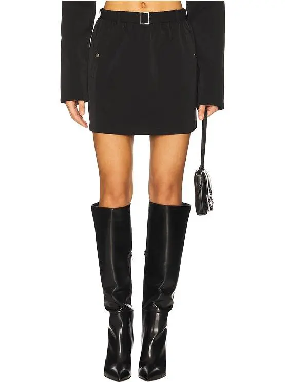 LOVERS AND FRIENDS Cameron Utility Mini Skirt - Black
