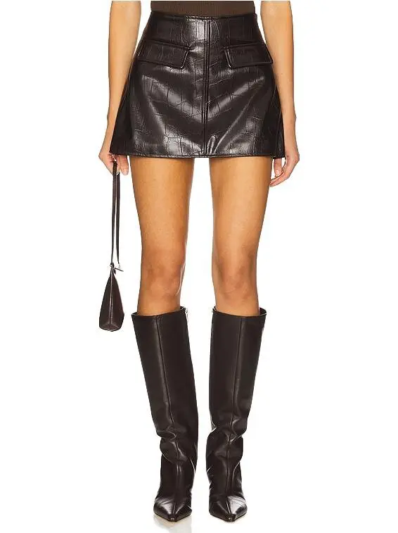 Blanknyc Faux Leather Mini Skirt - Inner Drive