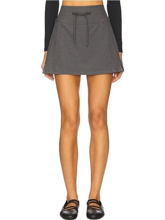 Beyond Yoga Go Pocket Skirt - True Gray Heather