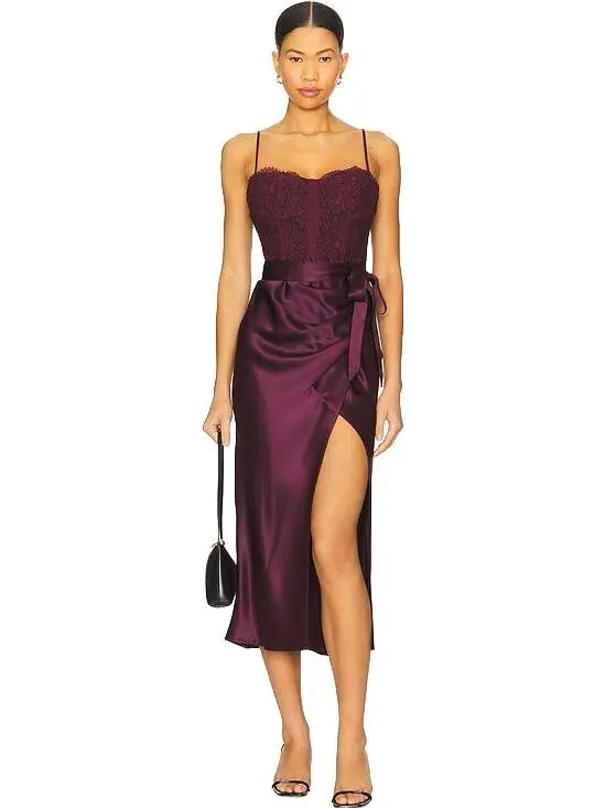 Cami Nyc Tricia Corset Dress - Blackberry