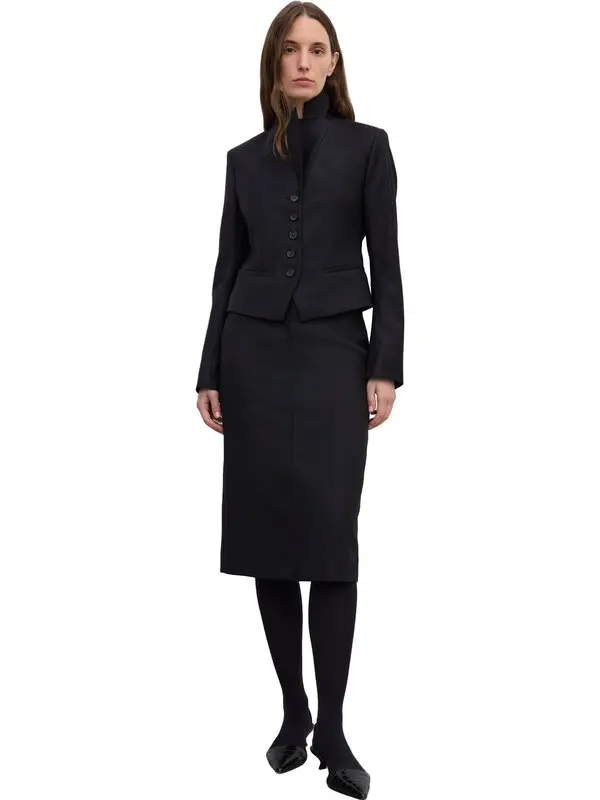 HOUSE OF DAGMAR Slim Tailored Blazer - Black