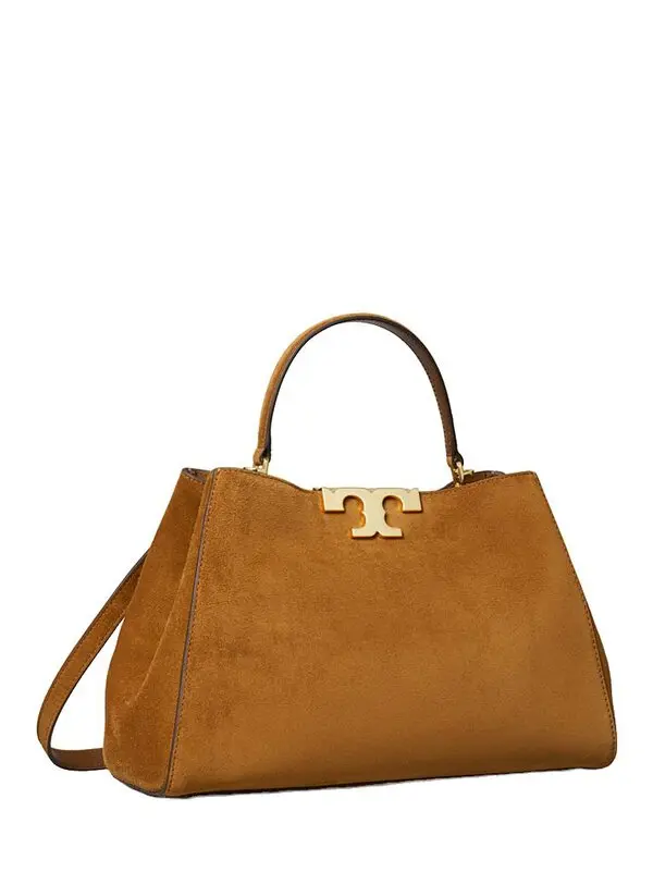 Tory Burch Eleanor Suede Satchel - Cognac