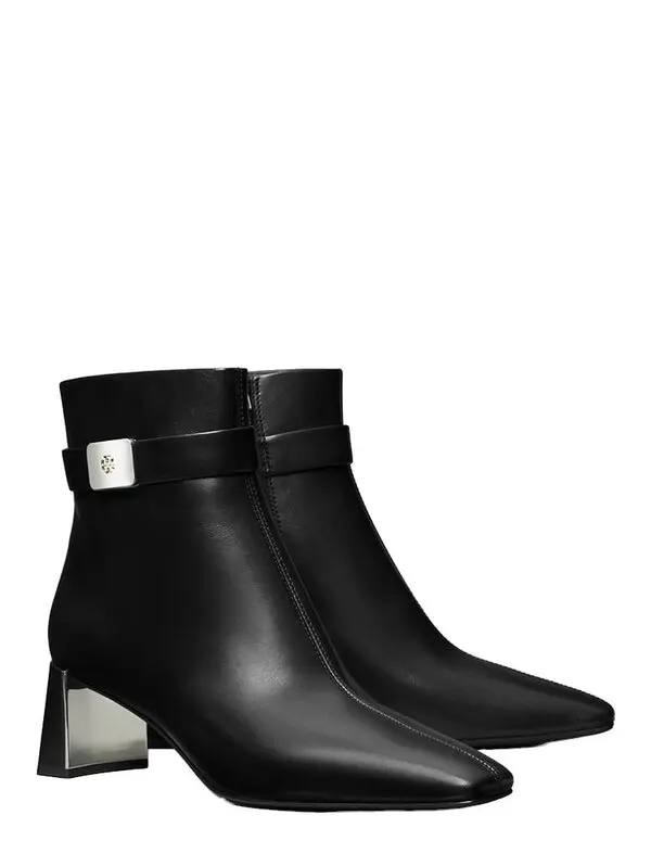 Tory Burch Georgia Heeled Ankle Boots - Perfect Black