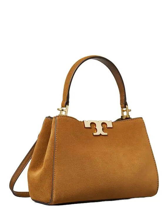 Tory Burch Mini Eleanor Suede Satchel - Cognac