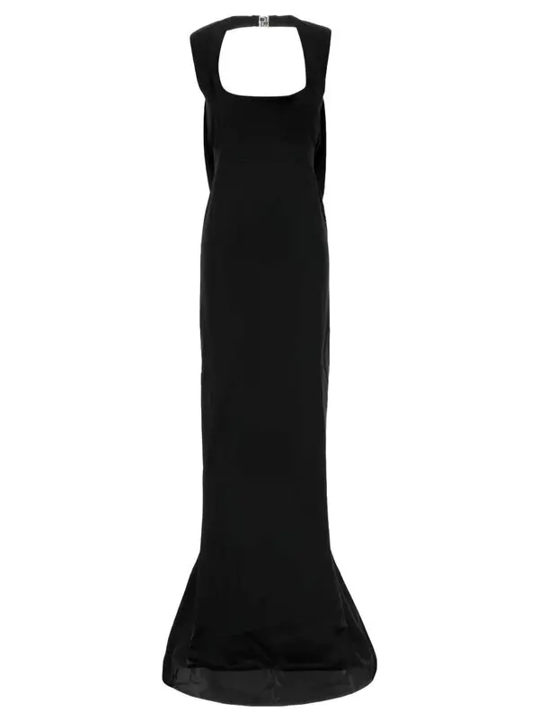 Dsquared2 Open-back Silk Gown - Black