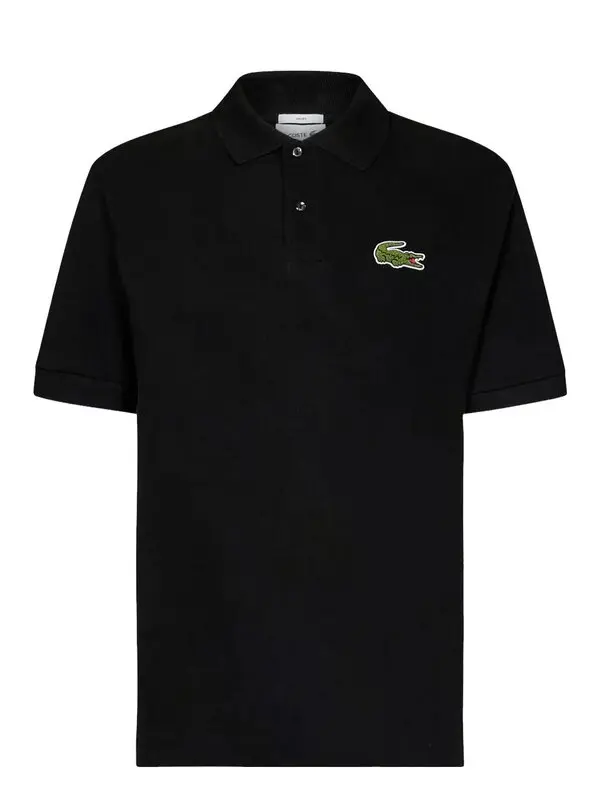 Lacoste Logo-patch Polo Shirt - Black