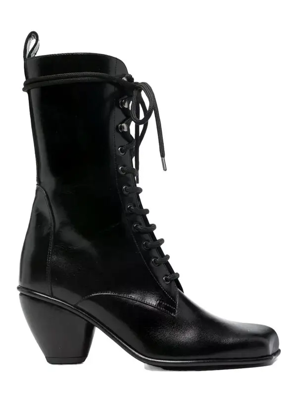 VIVIENNE WESTWOOD 65mm Lace-up Leather Boots - Black