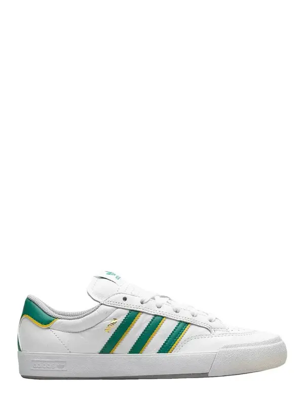 Adidas Nora Three-stripe Leather Sneakers - White