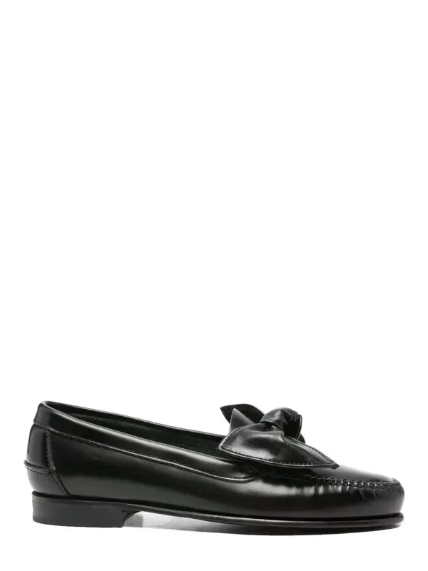 Hereu Corbati Bow-detail Loafers - Black