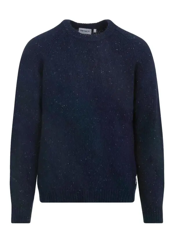 Carhartt Work In Progress Speckled Crew Neck Sweater - Blue