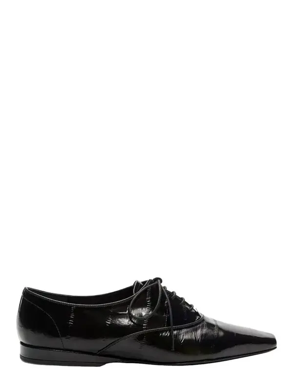 Loulou De Saison Conrad Leather Oxford Shoes - Black