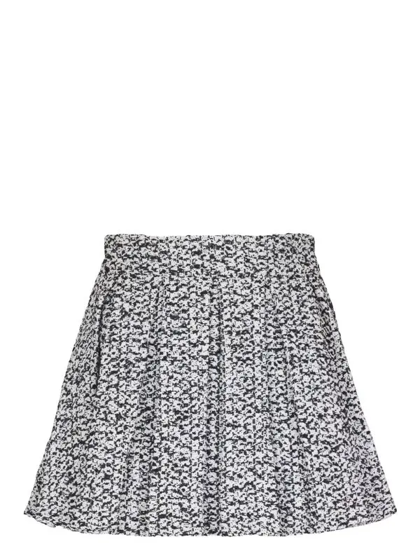 Balmain High-waisted Pleated Mini Skirt - White