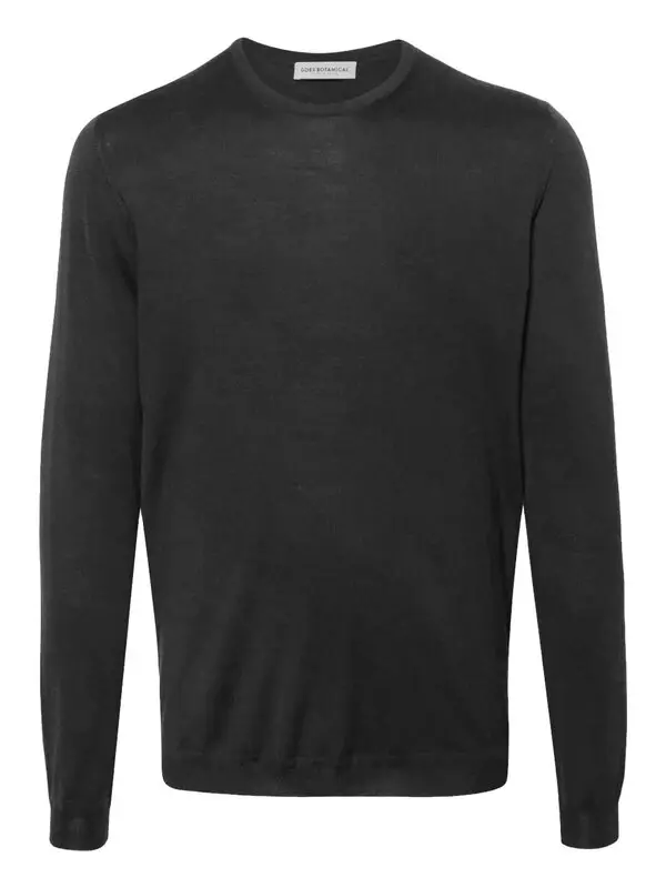 GOES BOTANICAL Long-sleeve Crew-neck Sweater - Grey