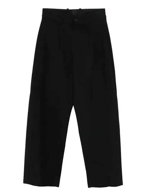 J.L-A.L Pleated-front Trousers - Black