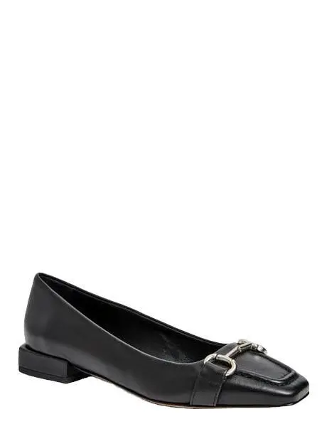 Bruno Magli Perla Leather Flat - Black