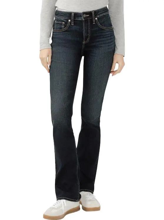 SILVER JEANS CO. Avery High-waist Slim Bootcut Jeans - Dakota