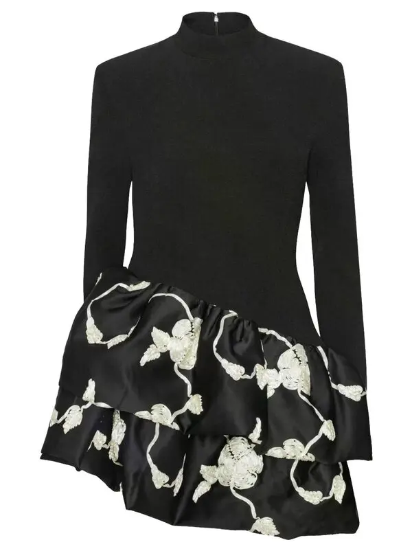 ROTATE BY BIRGER CHRISTENSEN Bubble Mini Dress - Black