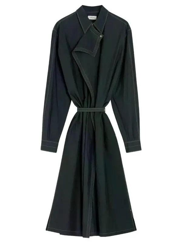 LEMAIRE Asymmetrical-panel Shirt Dress - Grey
