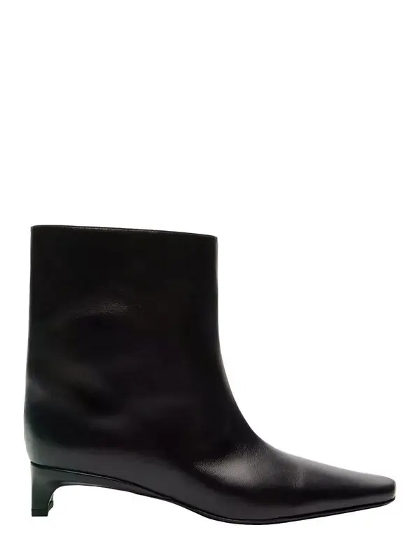 Loulou De Saison 35mm Leather Pointed-toe Ankle Boots - Black