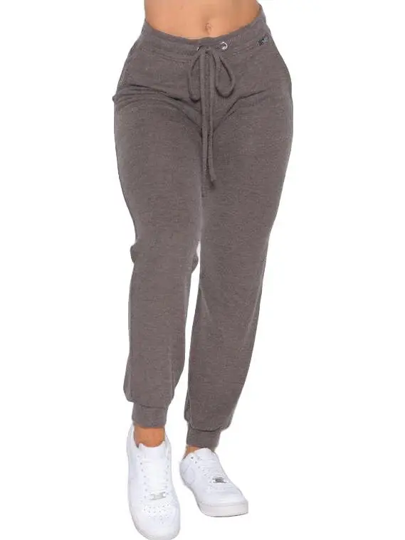 BOMBSHELL SPORTSWEAR Cuddle Up Joggers - Chocolate