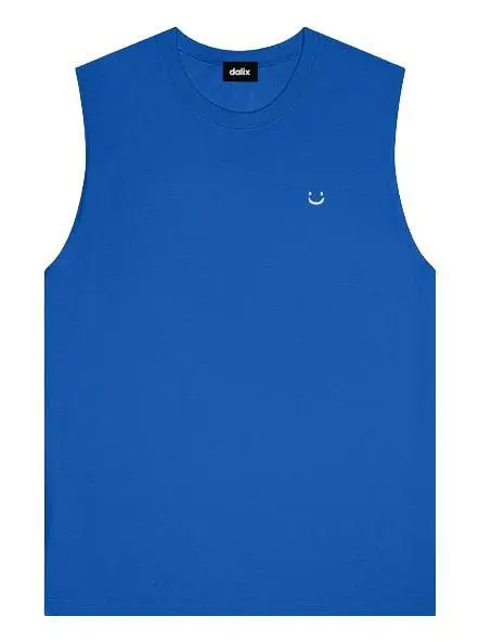 DALIX Lil Smile Muscle Tank - Royal Blue