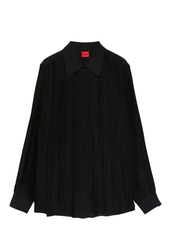 Hugo Pleated Shirt - Black
