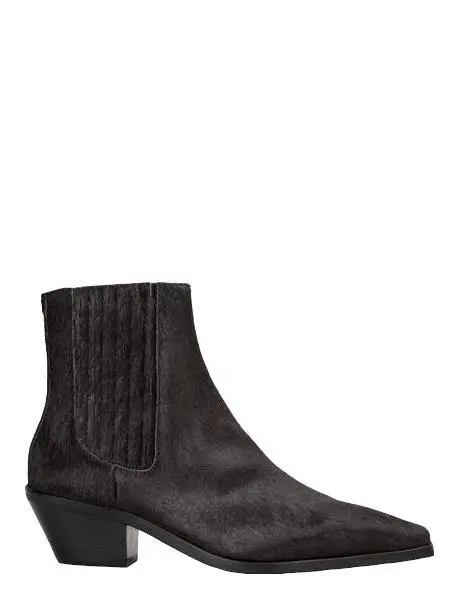 BOSS Calf Hair Chelsea Boot - Dark Purple