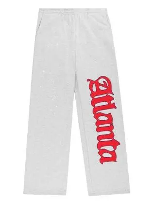 SP5DER Atlanta Wide Leg Sweatpant - Heather Grey