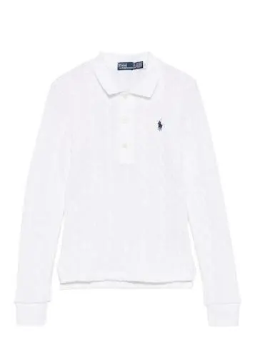 Polo Ralph Lauren Long Sleeve Polo Shirt - White