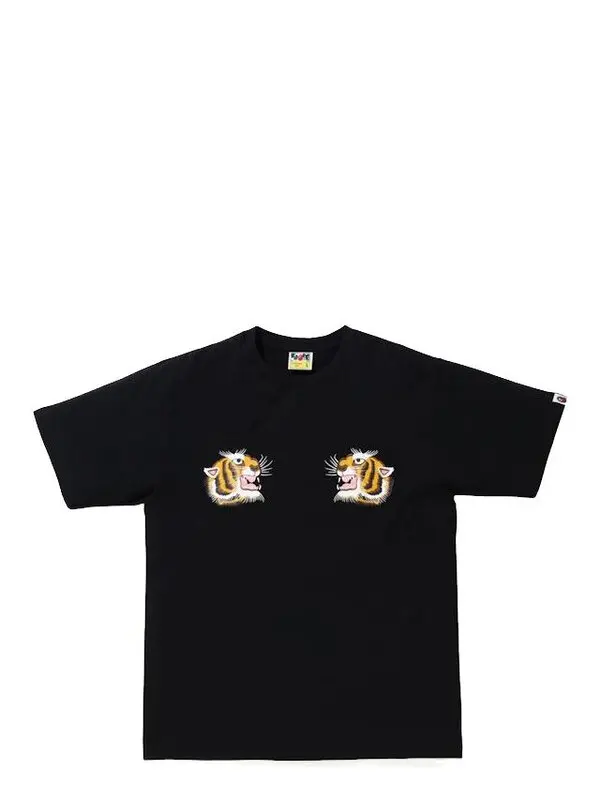 A BATHING APE Tiger Tee Shirt - Black