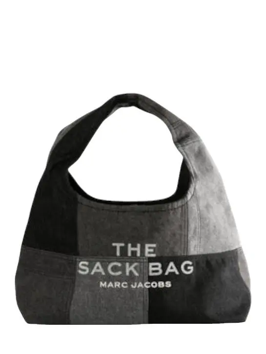 Marc Jacobs Sack Denim Shoulder Bag - Black Deni